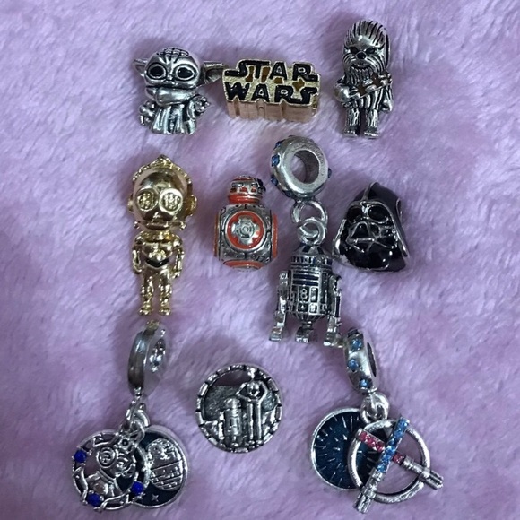 Star Wars | Jewelry | Ten Pieces Disney Star Wars Bead Charm Bundle Set ...
